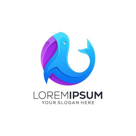 Premium Vector Abstract Whale Logo Design