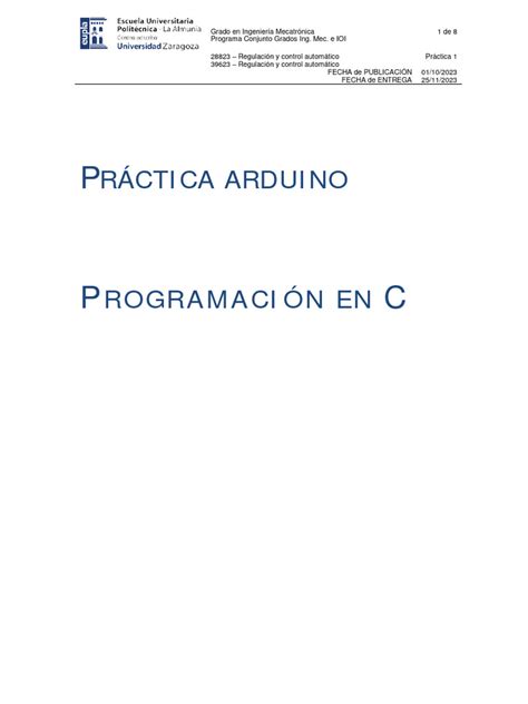 practica arduino 2023 2024 pdf filtro electronico sensor