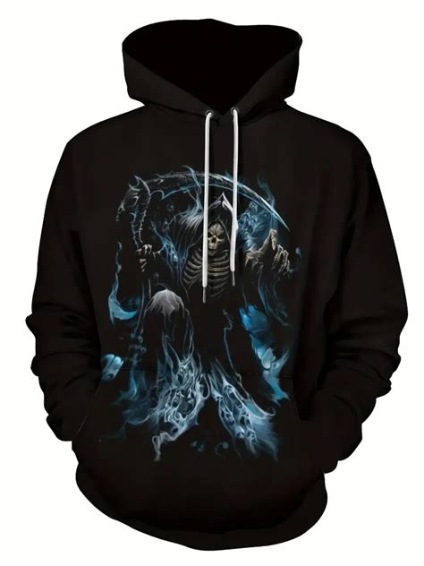 3d Skeleton Print Hoodie Cool Hoodies Men Mens Casual Temu Australia