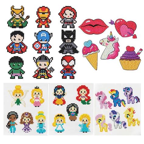 보석십자수스티커 10pcs 50종모음 비즈십자수 공예 실내취미 집콕라이프 미술놀이 티몬