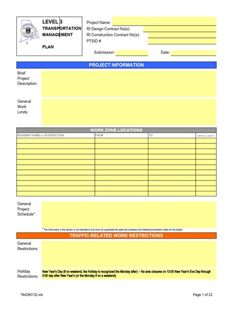 Ridot Level 3 Tmp Template Pdf Traffic Transport