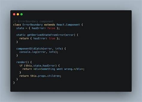 Error Boundary In React A Tutorial Built In