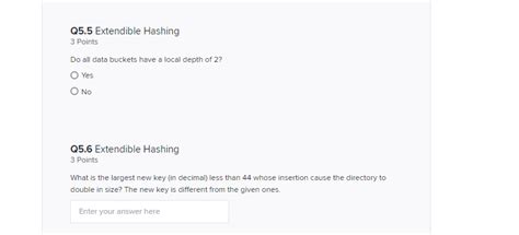 Solved Q5 Hashing 18 Points The Least Significant