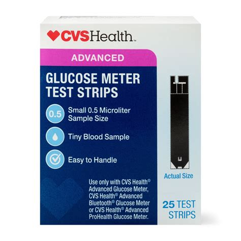 Cvs Health Advanced Glucose Meter Test Strips