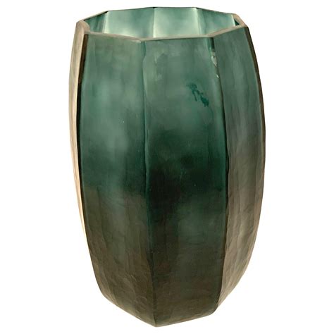 Extra Tall Cobalt Blue Swedish Glass Vase At 1stdibs