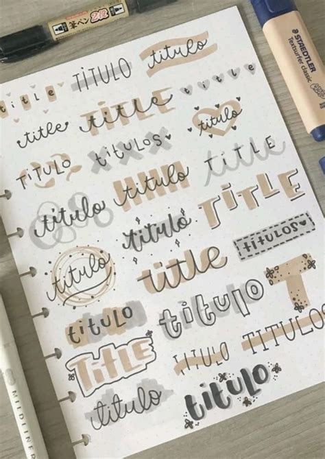 Title Ideas Not Mine At All Tutorial De Letras Libreta De Apuntes