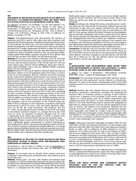 pdf stance and single support time asymmetry identify unilateral knee