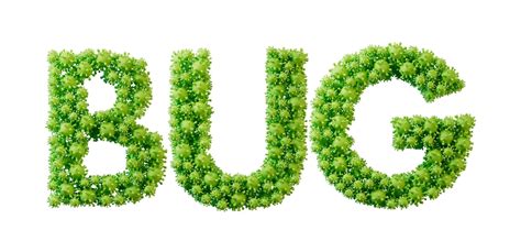 Premium Photo Bug Word Made From Green Bacteria Cell Molecule Font