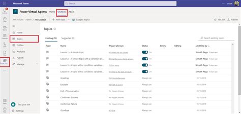 Power Virtual Agents 19 Chatbot Topic Edit With Variables In
