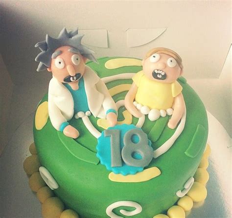 Unofficial Rick And Morty Cake Topper Handmade Etsy