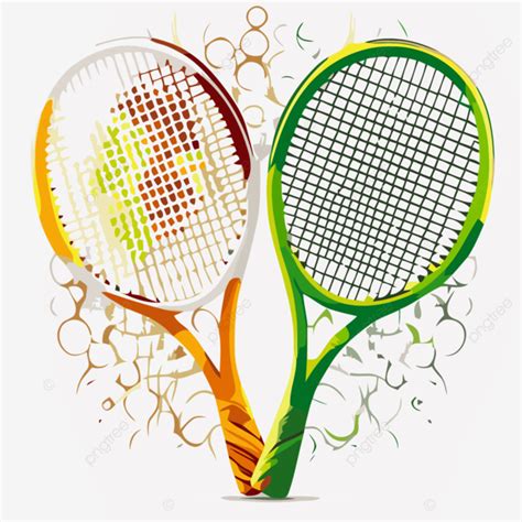 테니스 라켓 벡터 화려한 디자인 일러스트 만화와 스티커 클립 아트 테니스 라켓 상표 클립 아트 Png 일러스트 및 벡터 에 대한 무료 다운로드 Pngtree