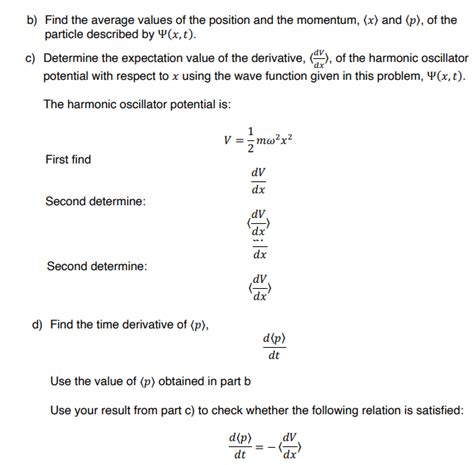 Solved The Wave Function Of A Particle Is Given As The Chegg Com