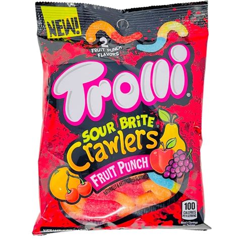Trolli Sour Brite Crawlers Fruit Punch 4oz Candy Funhouse
