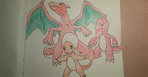 Charmander Evolution Drawing Imgur