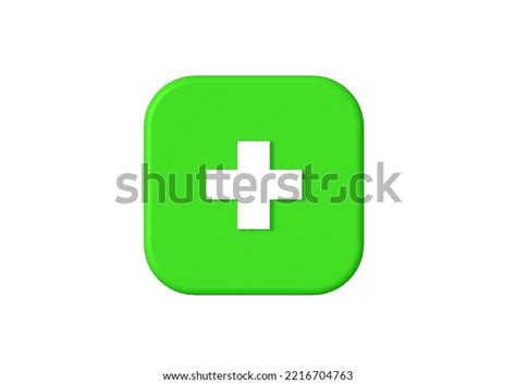 3d Illustration Add Button New Create Stock Illustration 2216704763 Shutterstock