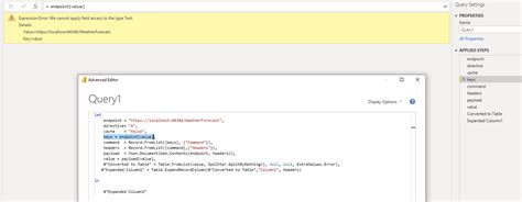 Error We Cannot Apply Field Access To Type Text Microsoft Fabric