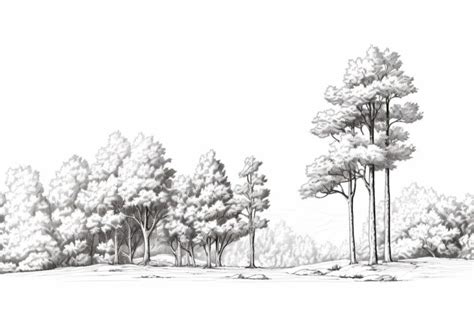 How To Draw A Forest In Simple Steps Yonderoo
