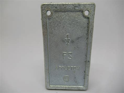 Appleton Fs 1 2 Malleable Iron Shallow Cast Device Box 1 2 Gang Used