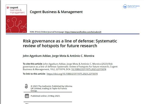 John Agyekum Addae On Linkedin Riskgovernance Riskmanagement