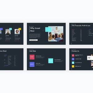 Saas Startup Powerpoint Template Presentations For Microsoft Business PPT Pitch Deck Etsy