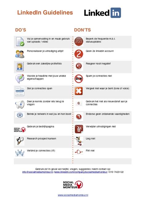 Linkedin Guidelines Socialmediamonteur
