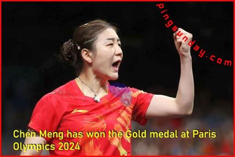 Chen Meng Confirmed Paris Olympics Is Her Last Olympics Pingsunday
