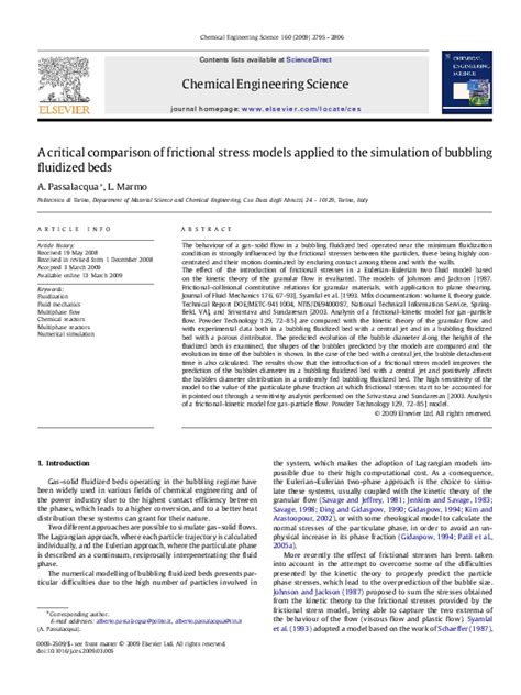 Pdf A Critical Comparison Of Frictional Stress Models Applied To The