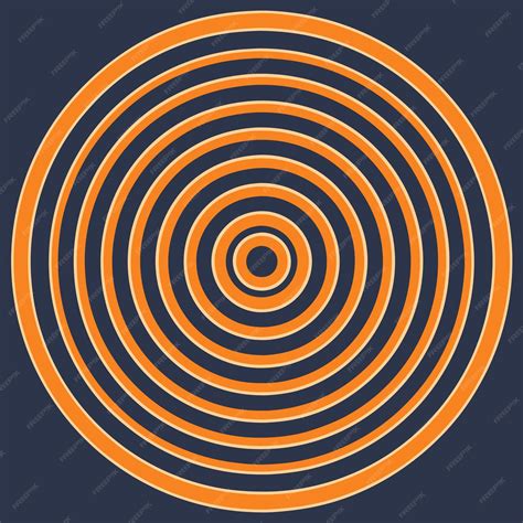 A Minimalist Pattern Using Concentric Circles Created From Simple Thin