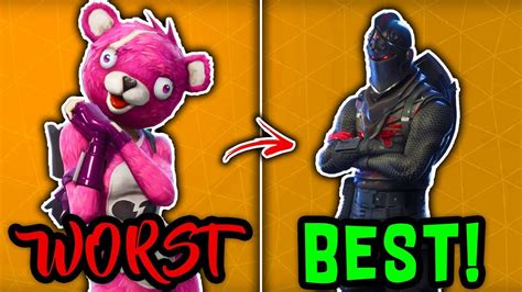 Ranking Every Legendary Skin From Worst To Best Fortnite Battle