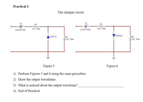 Solved Practical The Clipper Circuit Connect The Figure Chegg