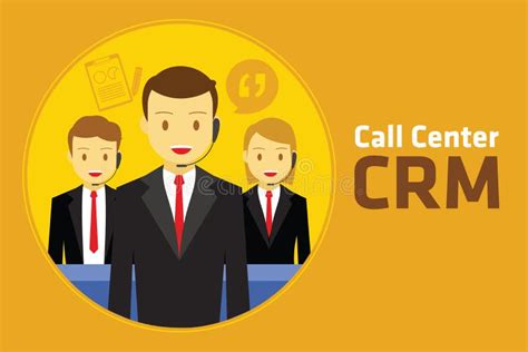 Crm Customer Relationship Management Stock Vector Illustration Of