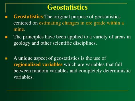 ppt applications in gis kriging interpolation powerpoint
