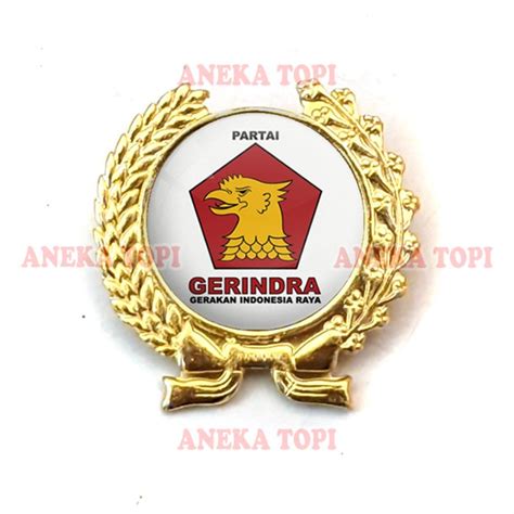 Jual Pin Bros Logo Partai Gerindra Pin Partai Gerindra Pin Partai