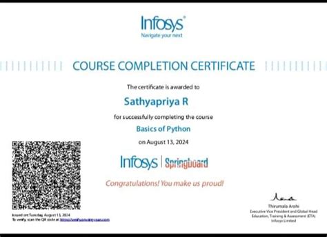 sathyapriya raju on linkedin basicsofpython infoysysspringboard