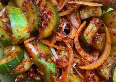 Resep Kimchi Korea Pakai Timun Bisa Langsung Dimakan Tanpa Fermentasi Info Semarang