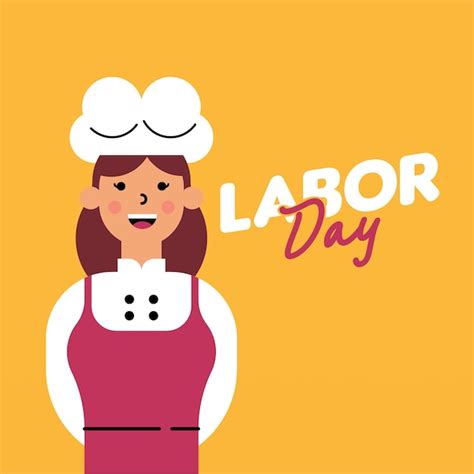 Premium Vector Labour Day Illustration With Worker Character Flat