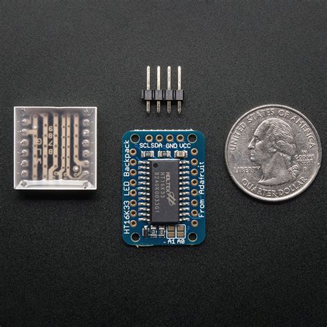 Adafruit Mini 07 8x8 Led Matrix Wi2c Backpack Red