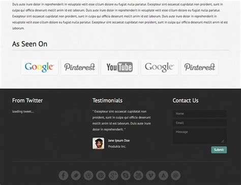 Produkta Html5 Responsive Template Creative Beacon