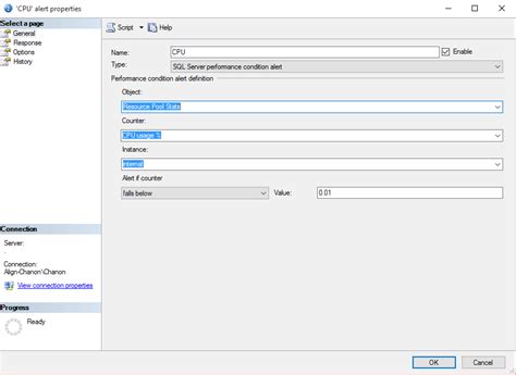 Database Administration Alert When CPU Usage More Than In SQL