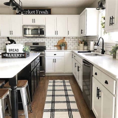 Black And White Farmhouse Kitchen Ideas Soul Lane