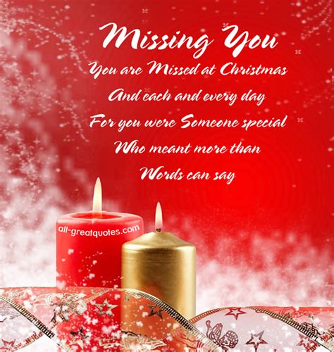 Christmas Missing You Quotes Quotesgram