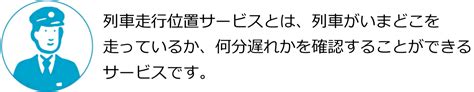 列車走行位置について：jrおでかけネット