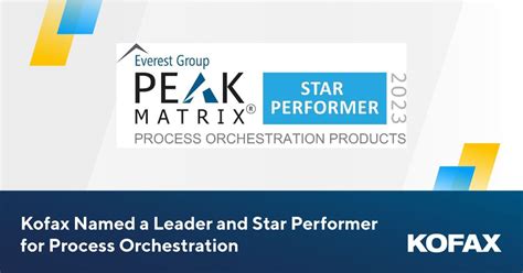 Kofax On Linkedin Kofax Named A Leader And A Star Performer In Everest Groups 2023 Process…