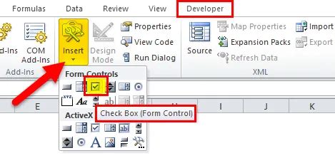 CheckBox w Excelu przykłady Jak utworzyć CheckBox w Excelu