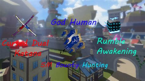God Human Rumble CDK BLOX FRUITS BOUNTY HUNTING ROAD TO 10M