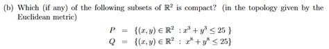solved b which if any of the following subsets of r² is