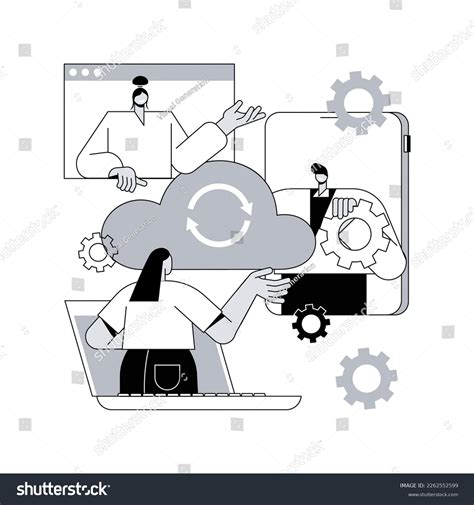 Unified Communication Abstract Concept Vector Illustration Stock Vector Royalty Free