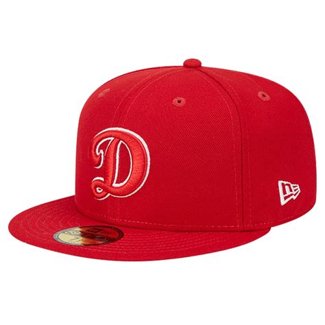 Mens Los Angeles Dodgers New Era Red Logo 59fifty Fitted Hat
