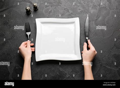 Woman Table Empty Setting Hi Res Stock Photography And Images Alamy