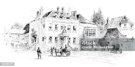 Pub Elang Spread Epsom Ilustrasi Stok Unduh Gambar Sekarang Britania Raya Epsom Gaya